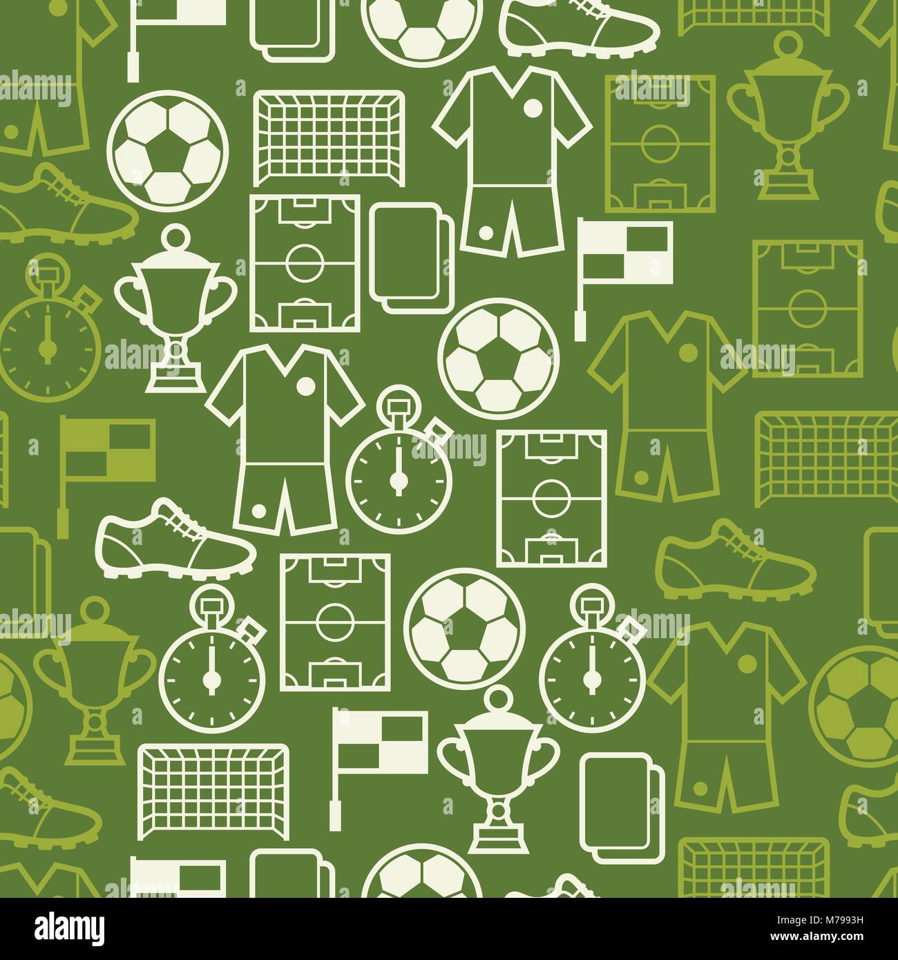 Sports seamless pattern with soccer symbols Stock Vector Image & Art ...