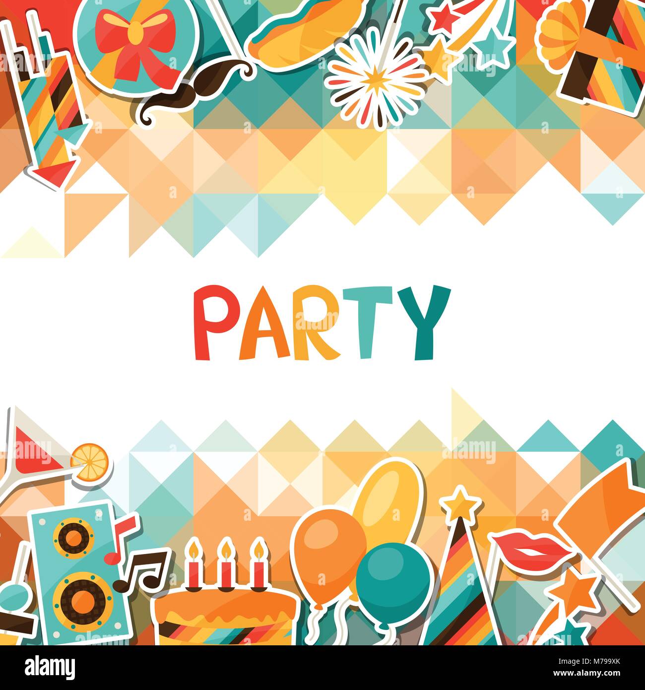 Happy birthday sticker hi-res stock photography and images - Alamy