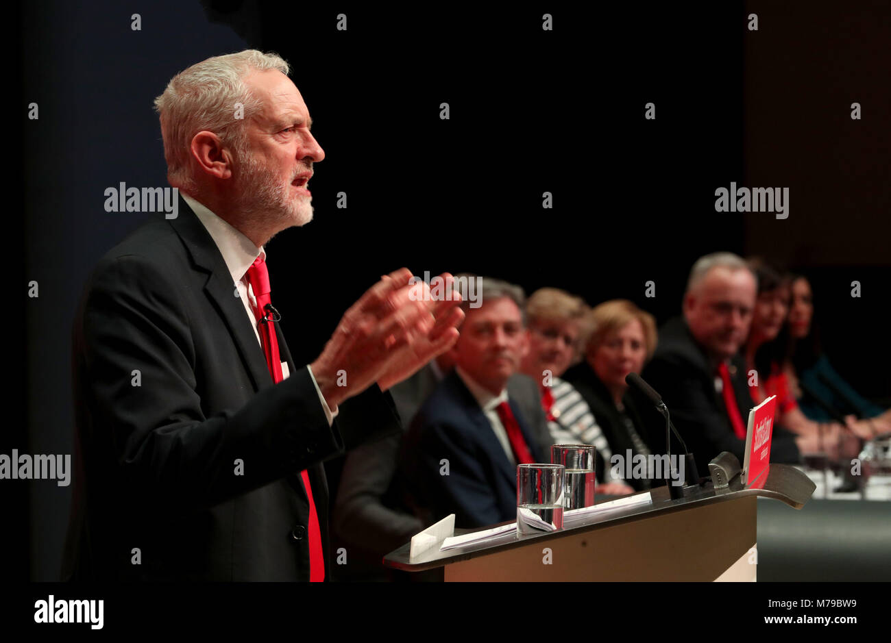 Labour leader Jeremy Corbyn speaking during the Scottish Labour ...