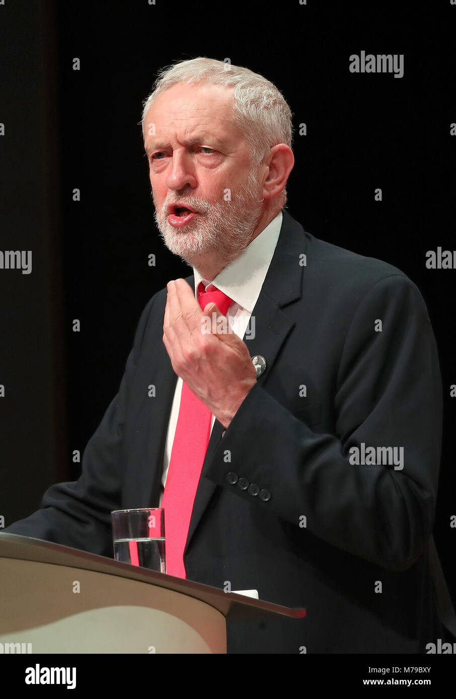 Labour leader Jeremy Corbyn speaking during the Scottish Labour ...