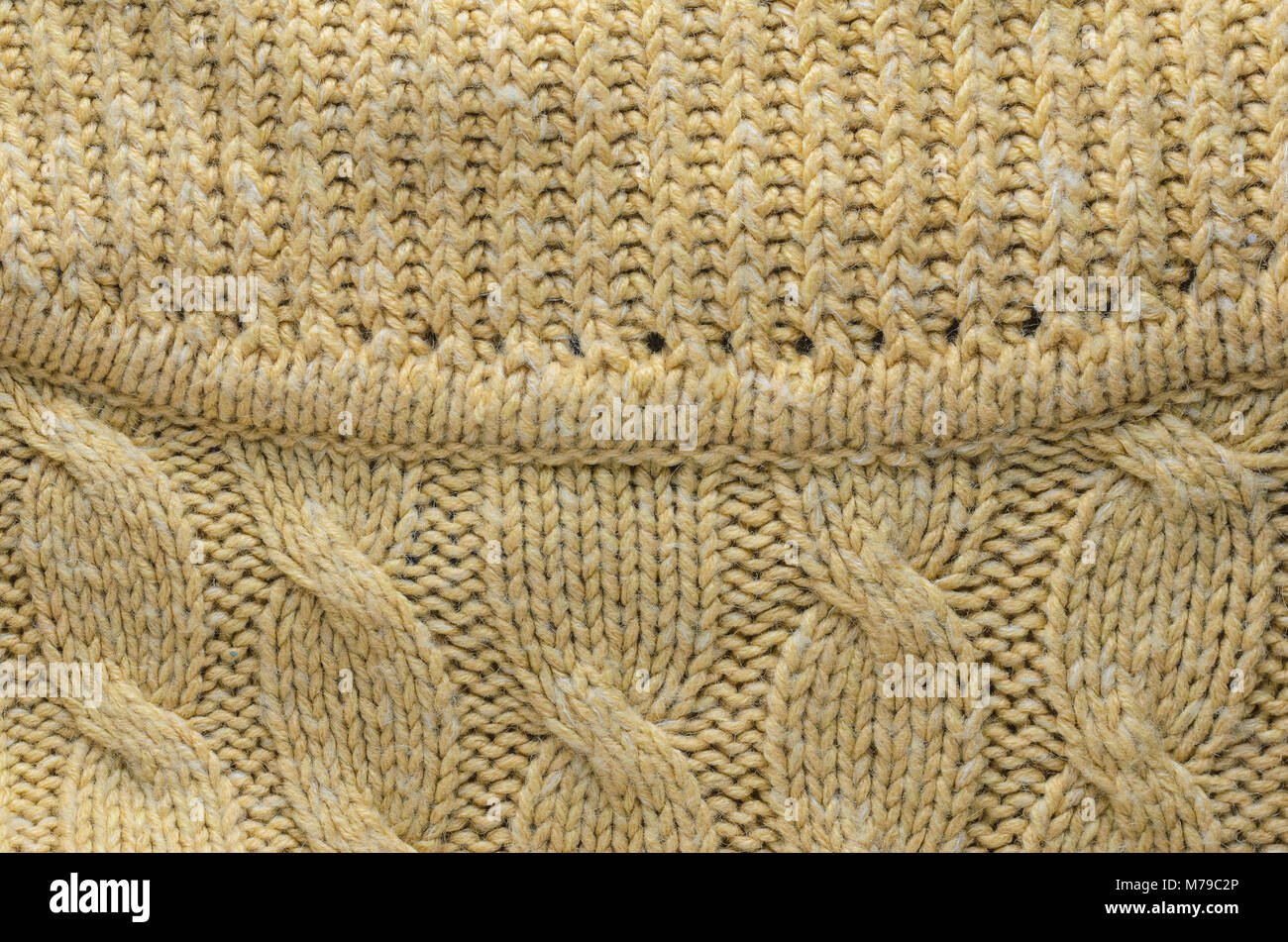 Knit texture of wool knitted fabric with regular pattern as background ...
