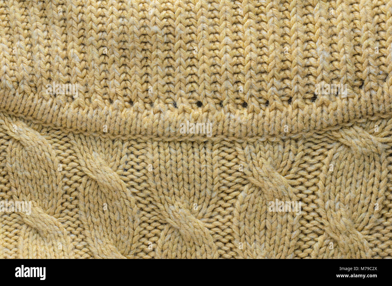 Knit texture of wool knitted fabric with regular pattern as background ...