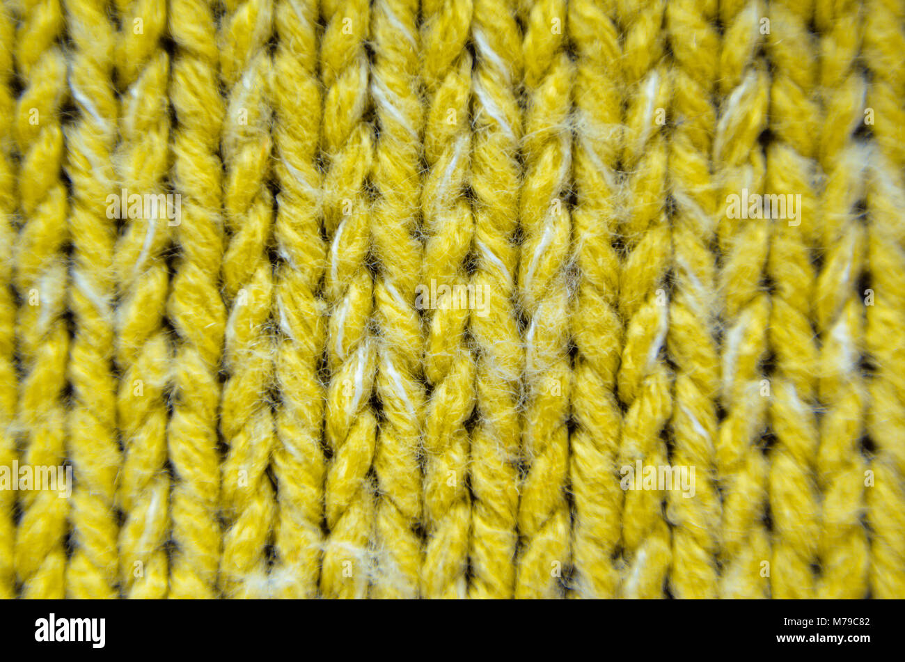 Yellow Knit Texture Close-Up. Knit Sweater Blank Background Stock Photo ...