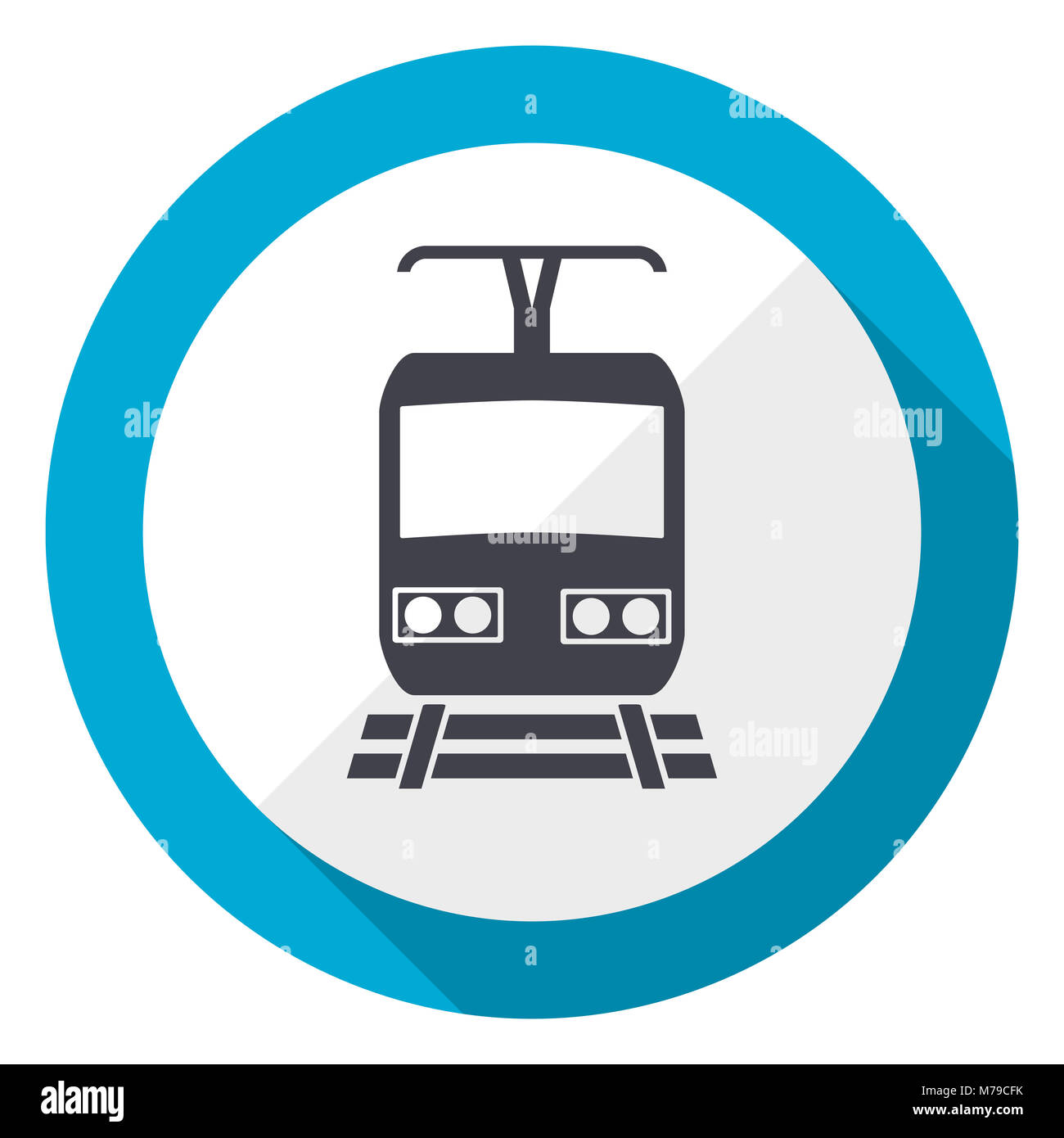 Blue cargo train wagon icon hi-res stock photography and images - Alamy