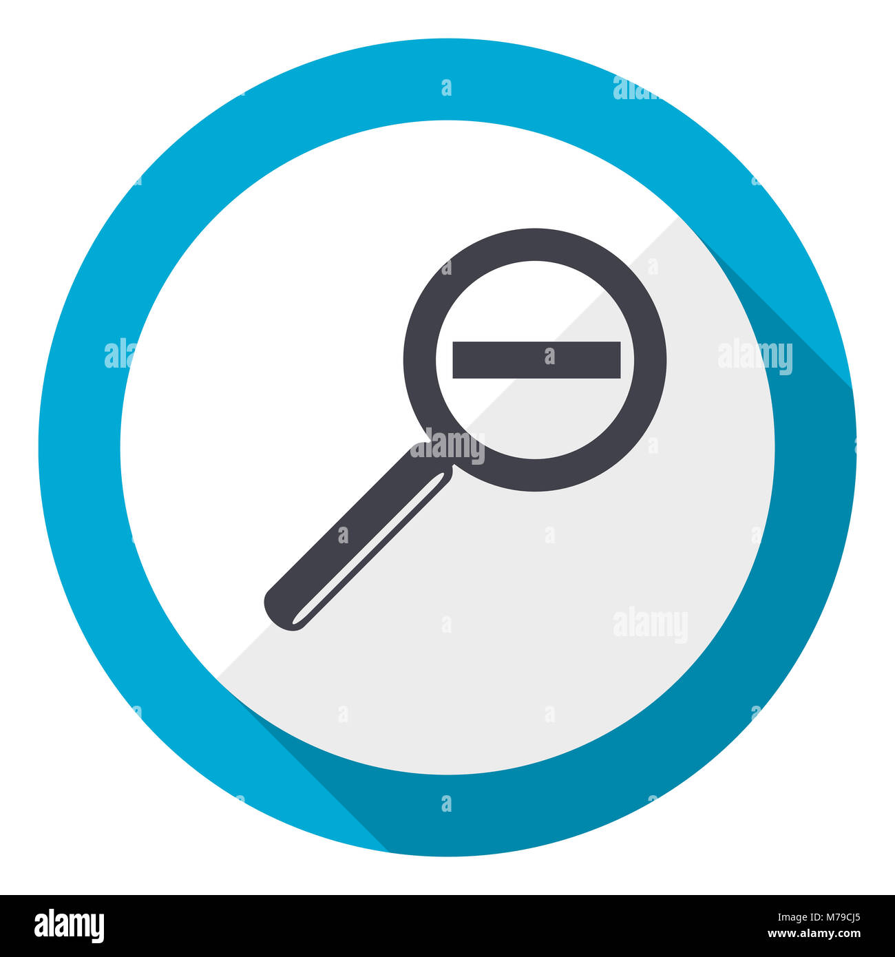 Lens blue flat design web icon Stock Photo - Alamy