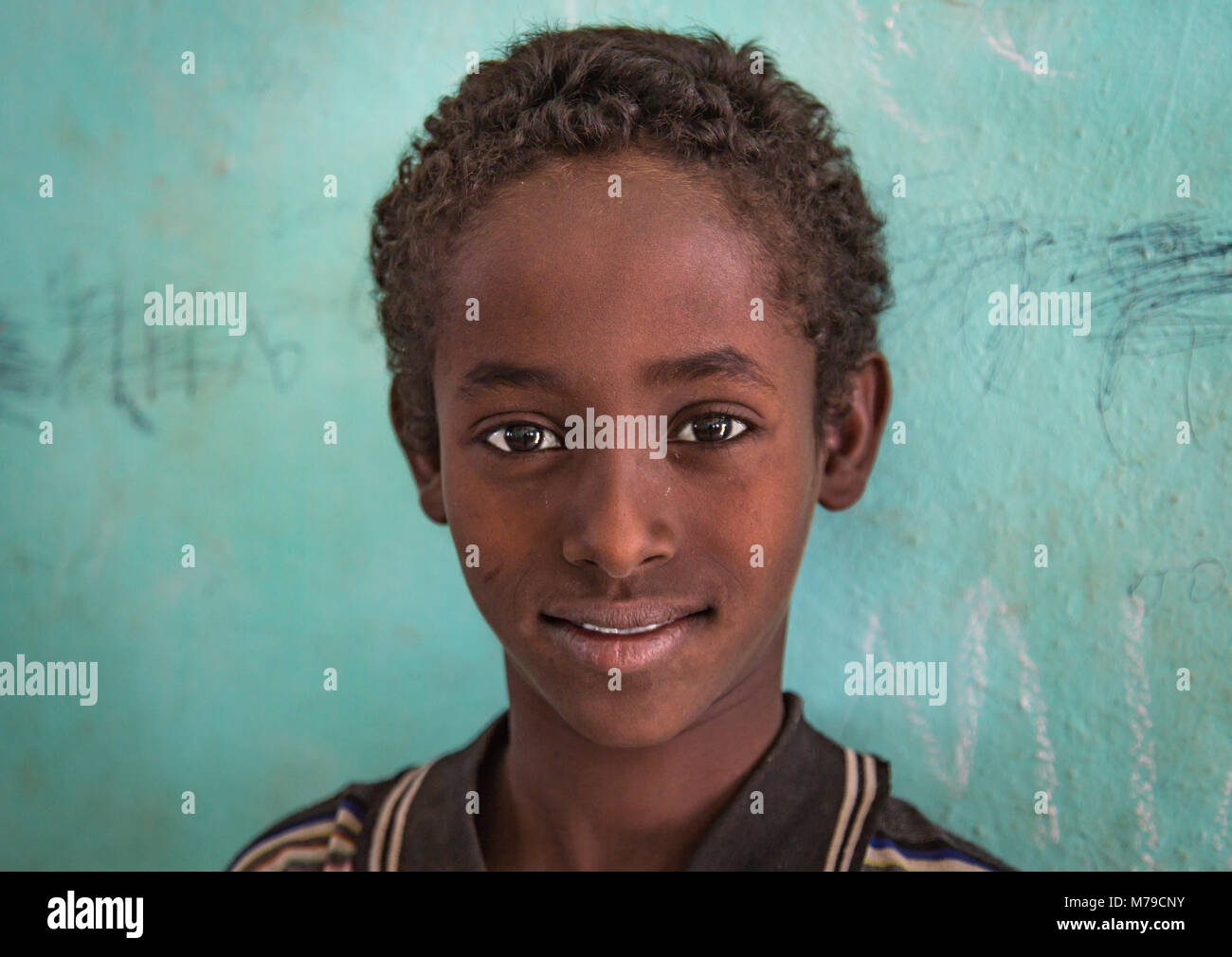 Young afar boy at school, Afar region, Semera, Ethiopia Stock Photo - Alamy