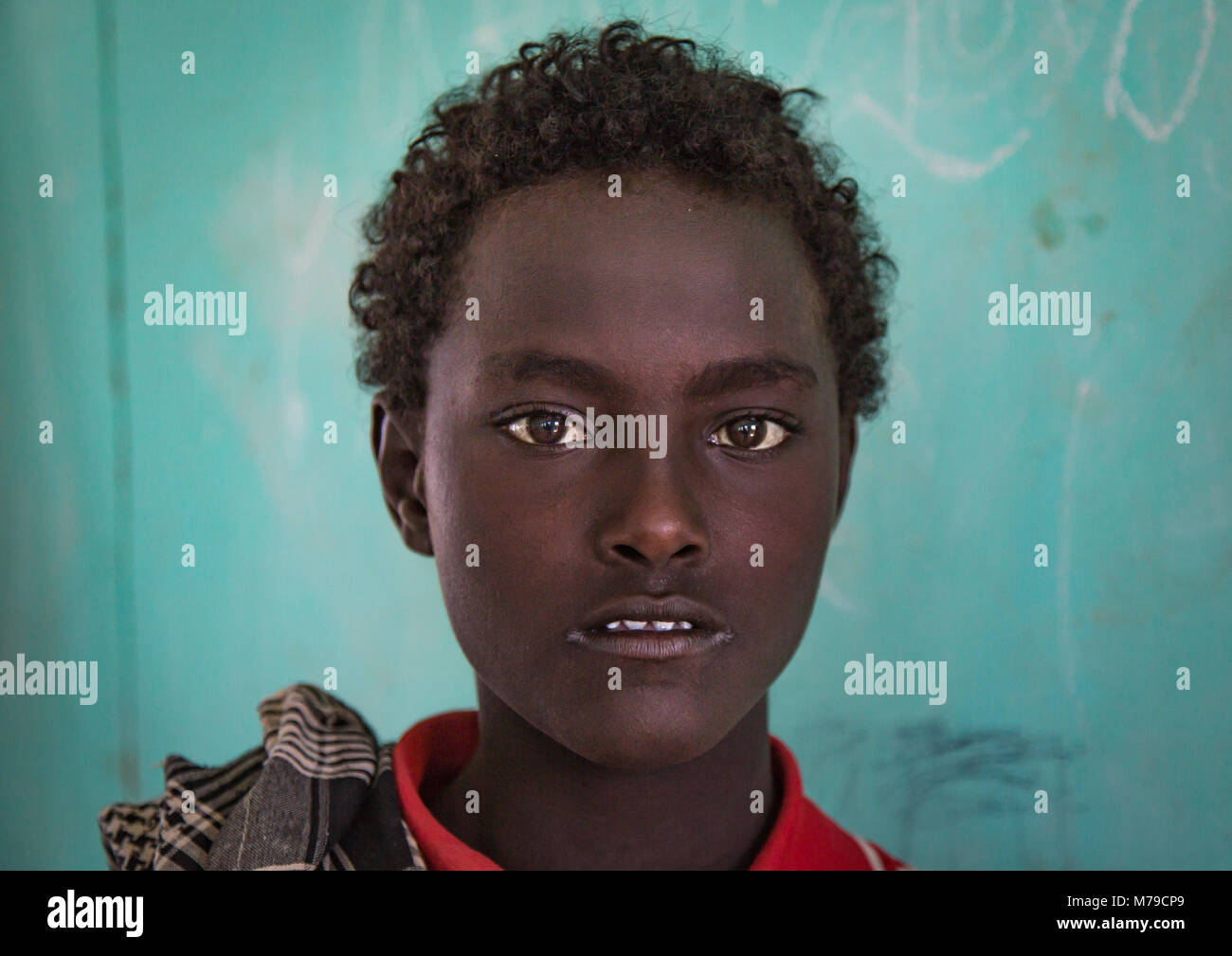 Young afar boy at school, Afar region, Semera, Ethiopia Stock Photo - Alamy