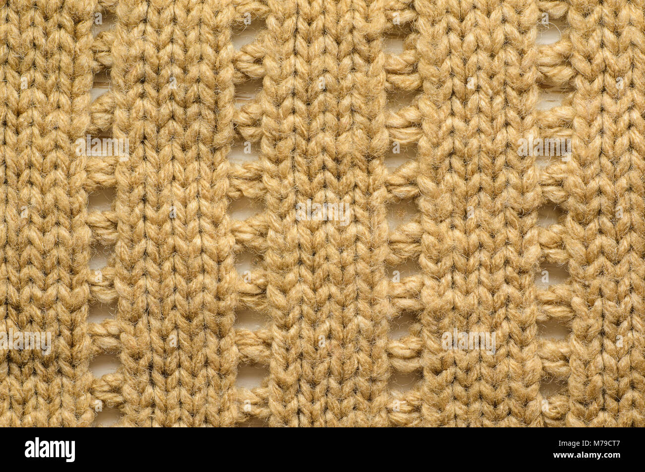 Knit texture of wool knitted fabric with regular pattern as background ...
