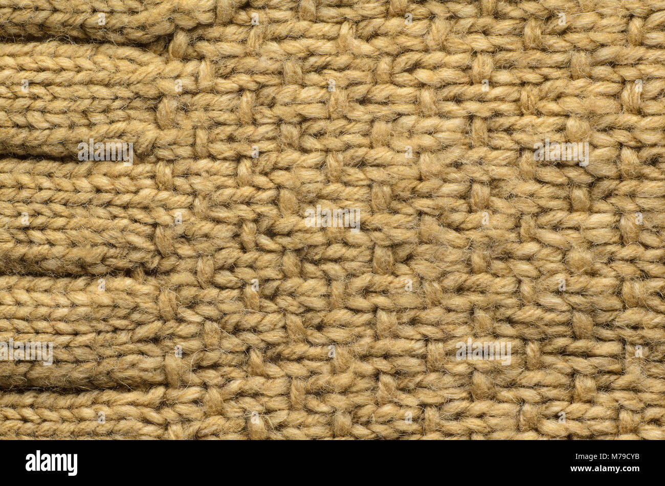 Beige Texture of a Knitted Sweater with Two Types of Knitting. Knit ...