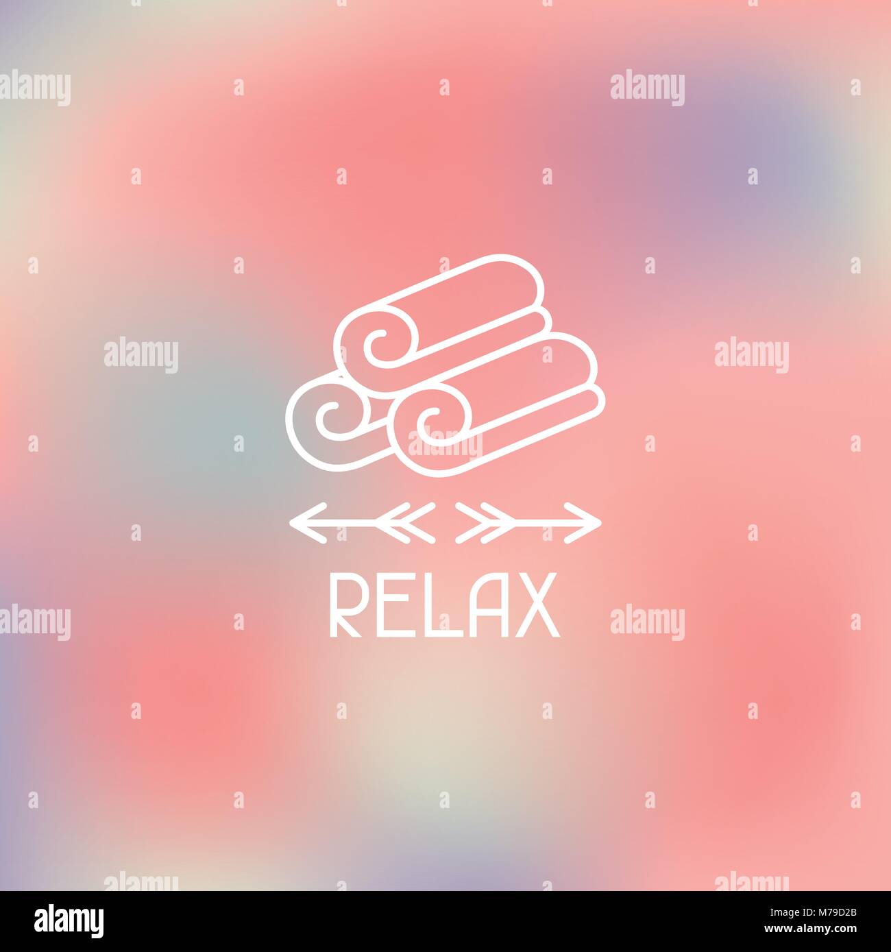 Spa relax label on blurred background Stock Vector Image & Art - Alamy