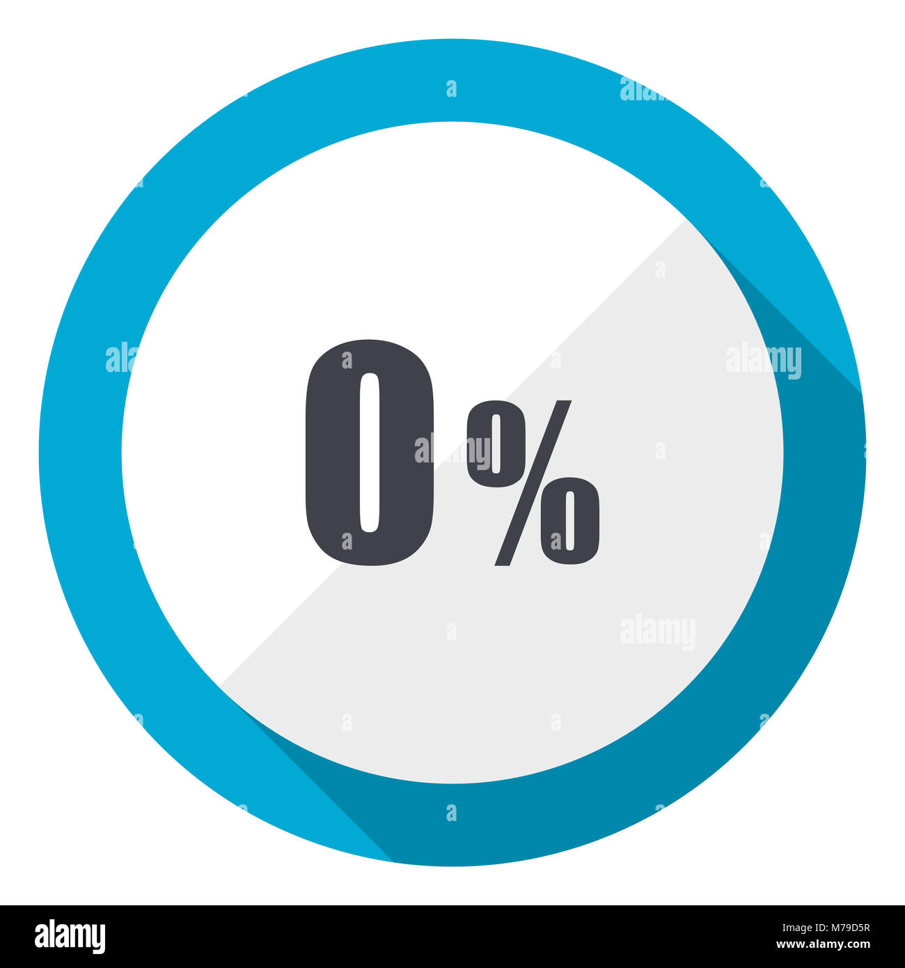 Zero percent icon logo Cut Out Stock Images & Pictures - Alamy