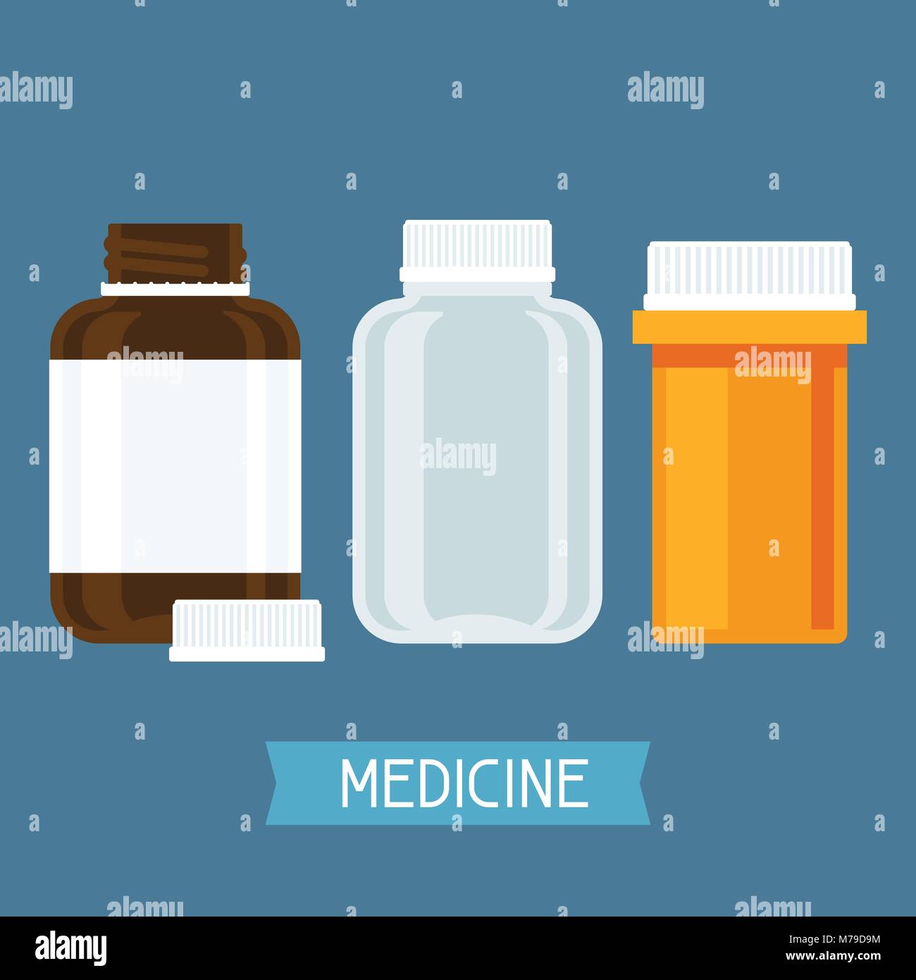 Medical pills bottles Stock Vector Images - Alamy