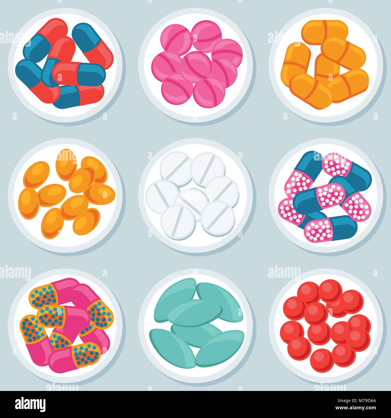 Pills capsules antibiotic in Stock Vector Images - Alamy