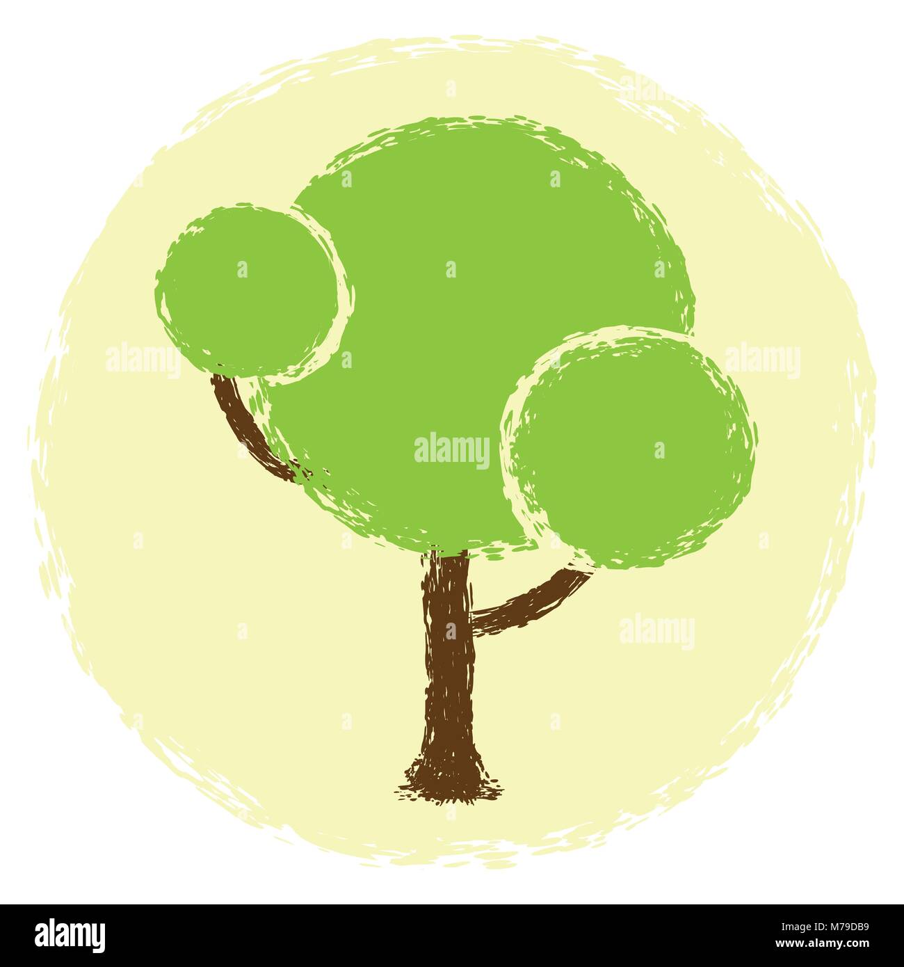 Spring green leaf in Stock Vector Images - Alamy