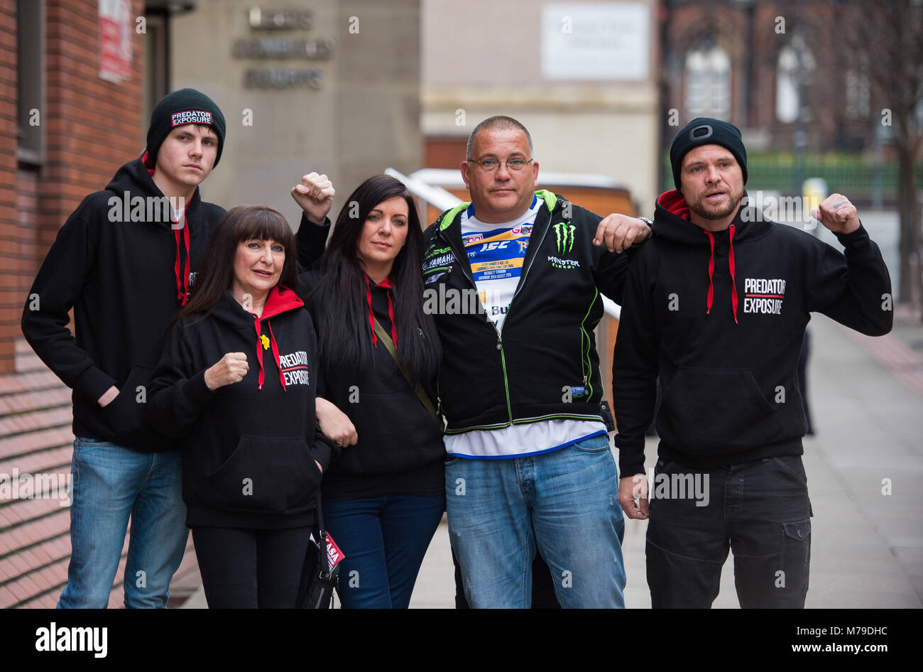 Members of paedophile-hunting group Predator Exposure, two of whom ...