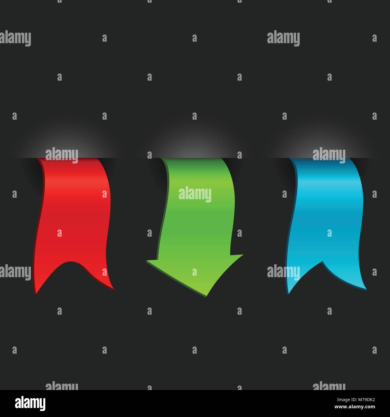 Set of promotional colored ribbons and labels Stock Vector Image & Art ...