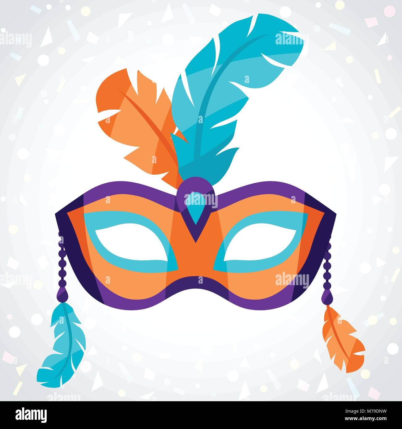Female carnival mask Stock Vector Images - Alamy