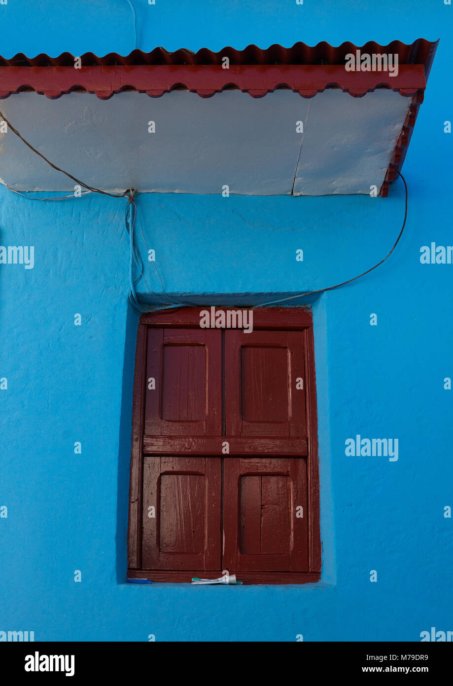 In a courtyard of a traditional harari house, Harari region, Harar ...