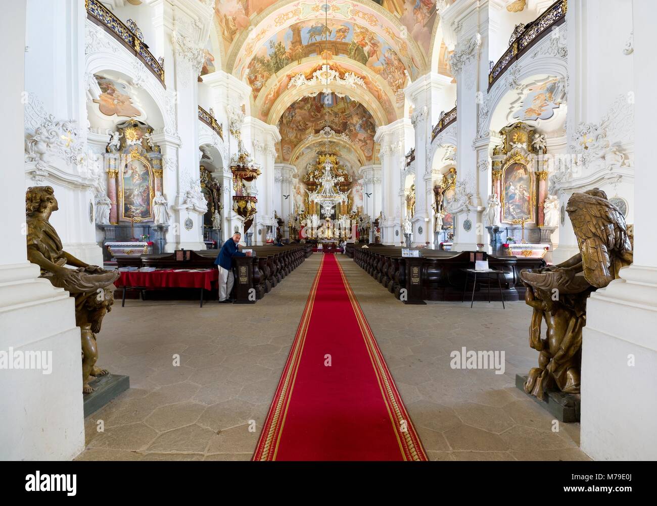 The abbey church of the assumption of the blessed virgin hi-res stock ...