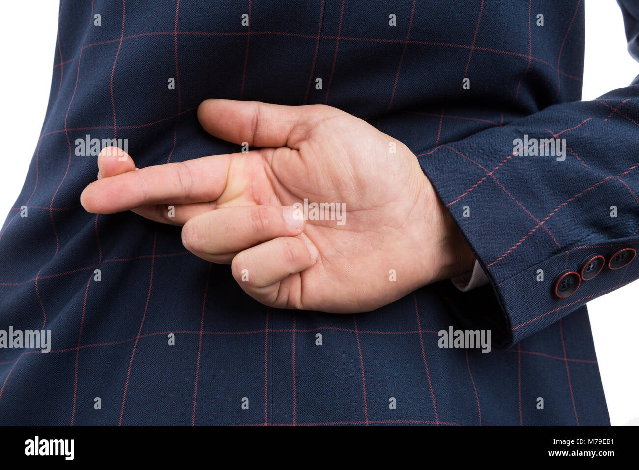 Fingers Crossed Behind Back Couple