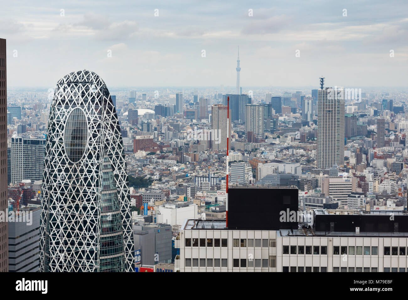 Cocoon Tower and other skyscrapers in Shinjuku district in Tokyo, a ...