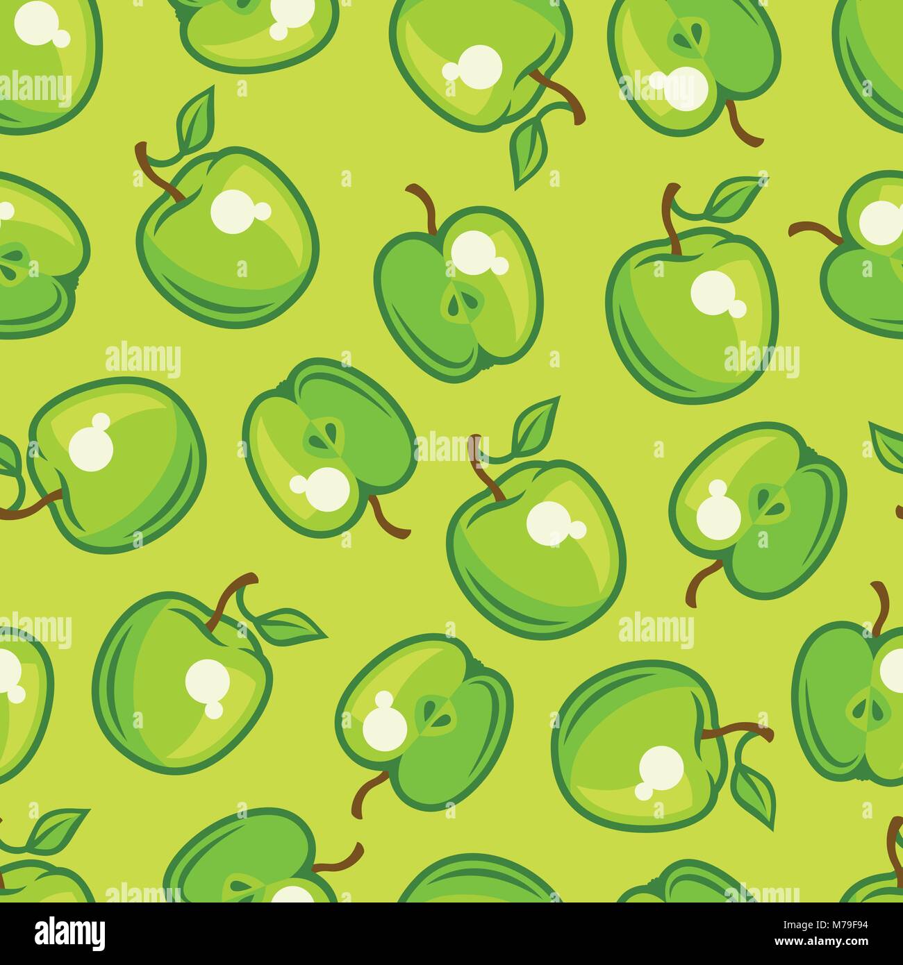 Apples fresh delicious fruit Stock Vector Images - Alamy