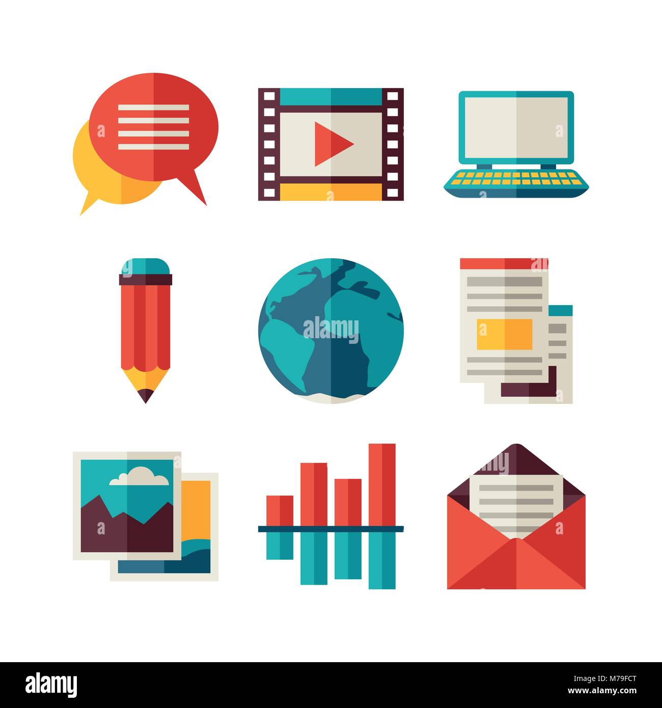 Social media infographics Stock Vector Images - Alamy