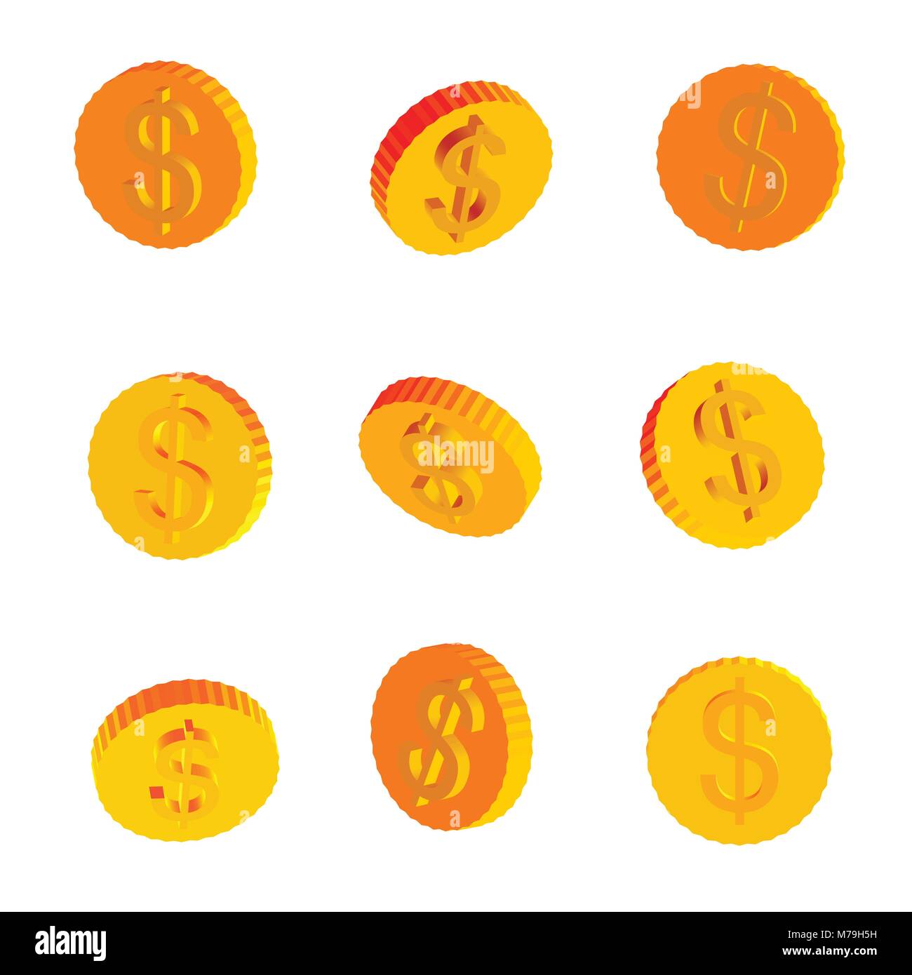 3d gold currency symbols hi-res stock photography and images - Alamy