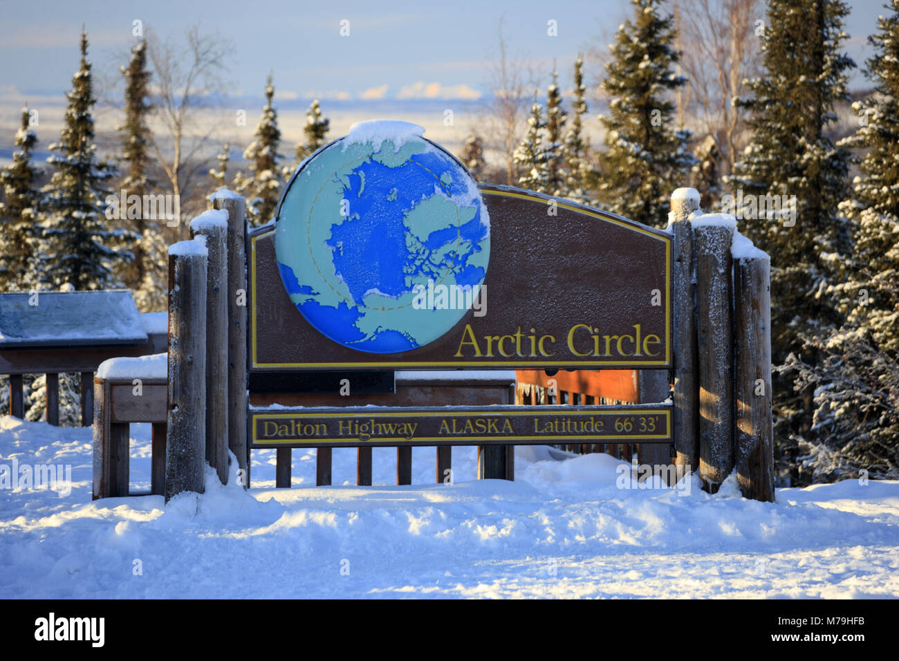 Arctic circle alaska sign hi-res stock photography and images - Alamy