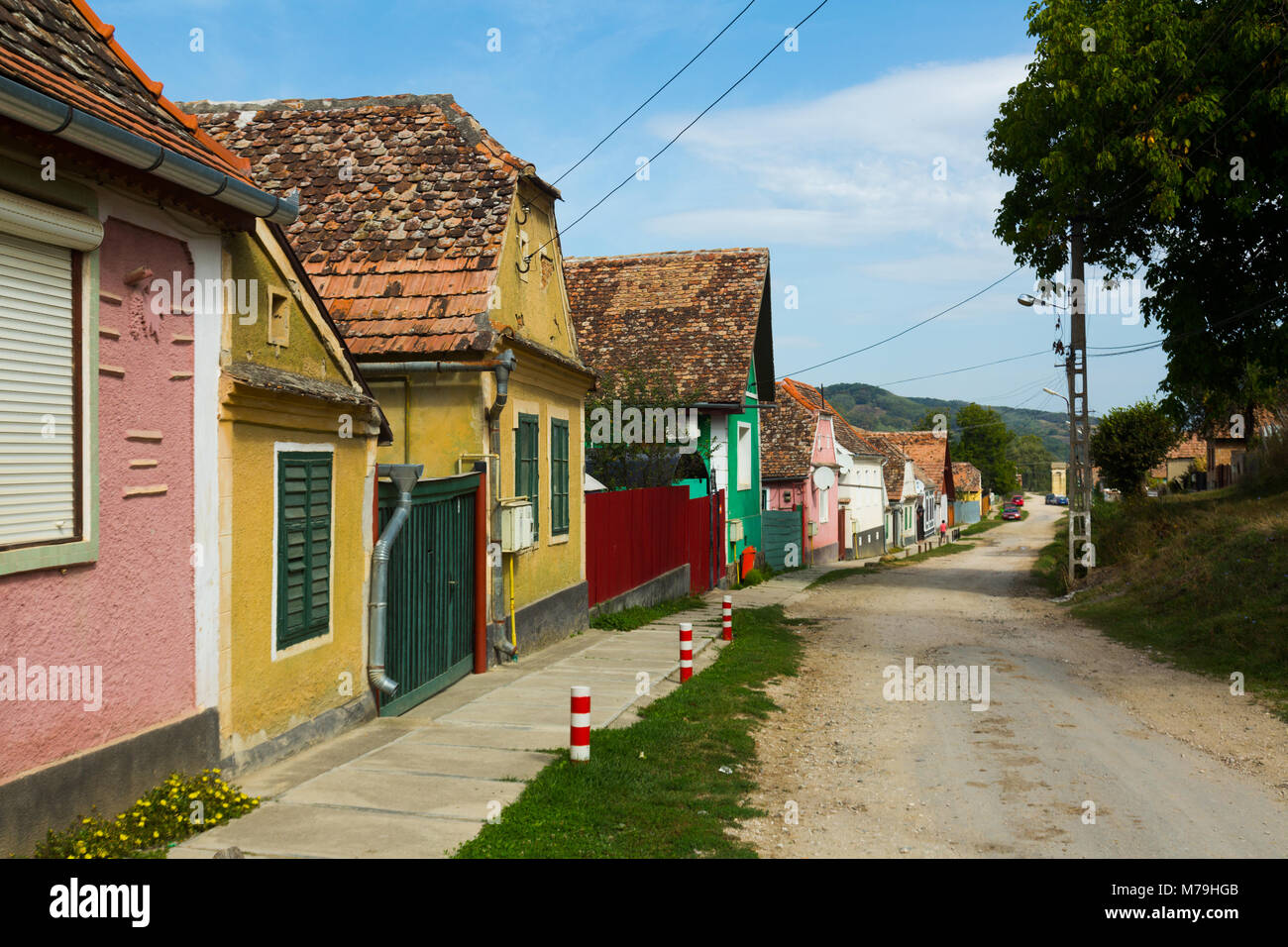 Rural landscape of village in Transylvania, Romania Stock Photo - Alamy