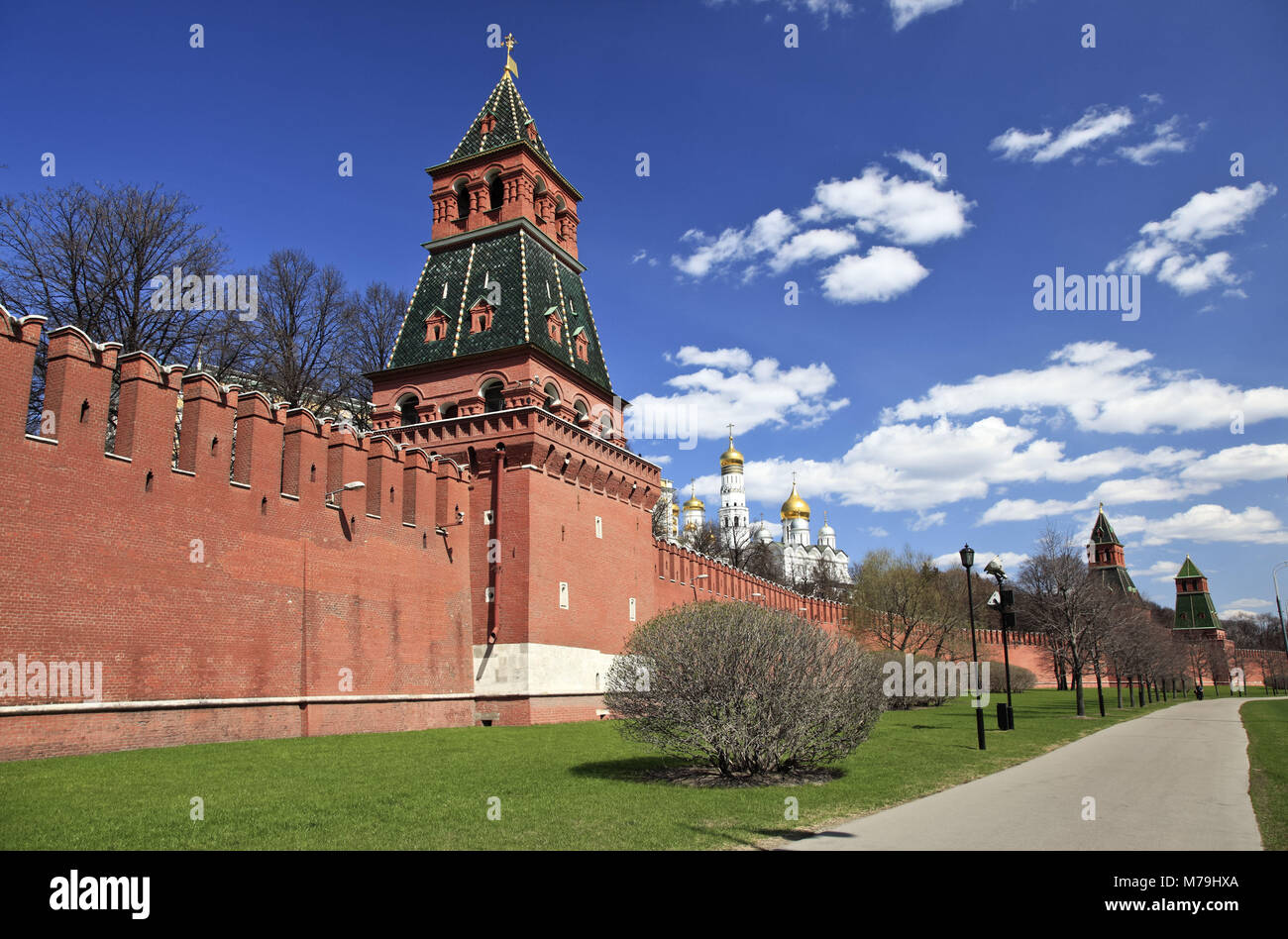 Europe, Russia, Moscow, big Kremlin palace, Kremlin cathedral, bulbous ...