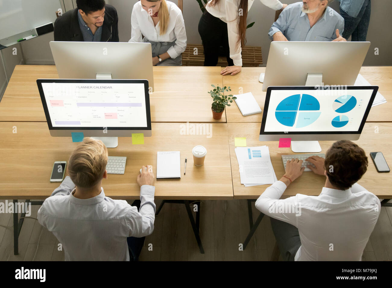 Collaboration desktops hi-res stock photography and images - Alamy