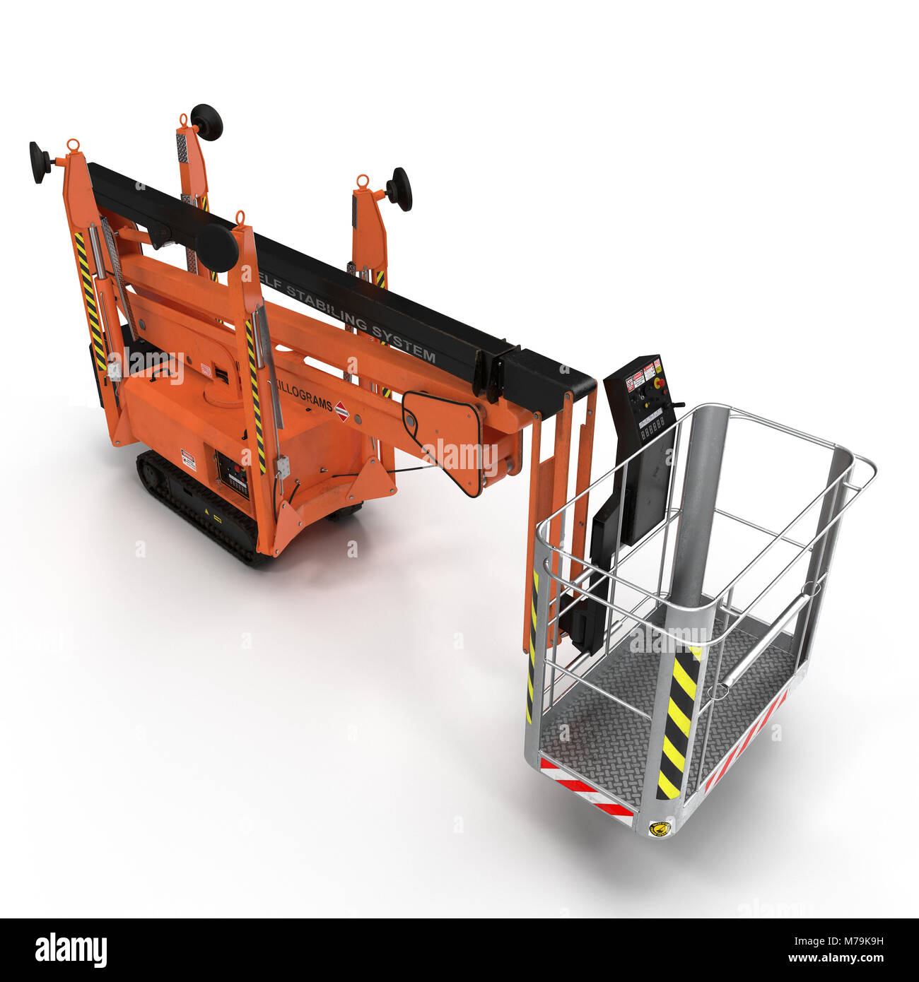Mobile hydraulic platform Cut Out Stock Images & Pictures - Alamy