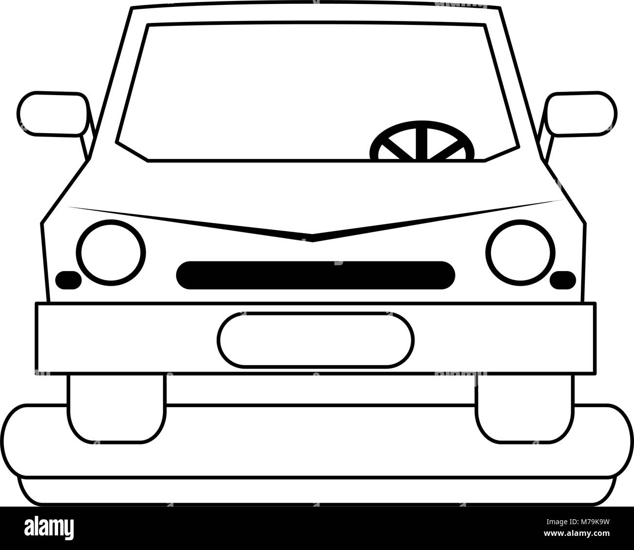 Car vehicle frontview vector illustration graphic design Stock Vector ...