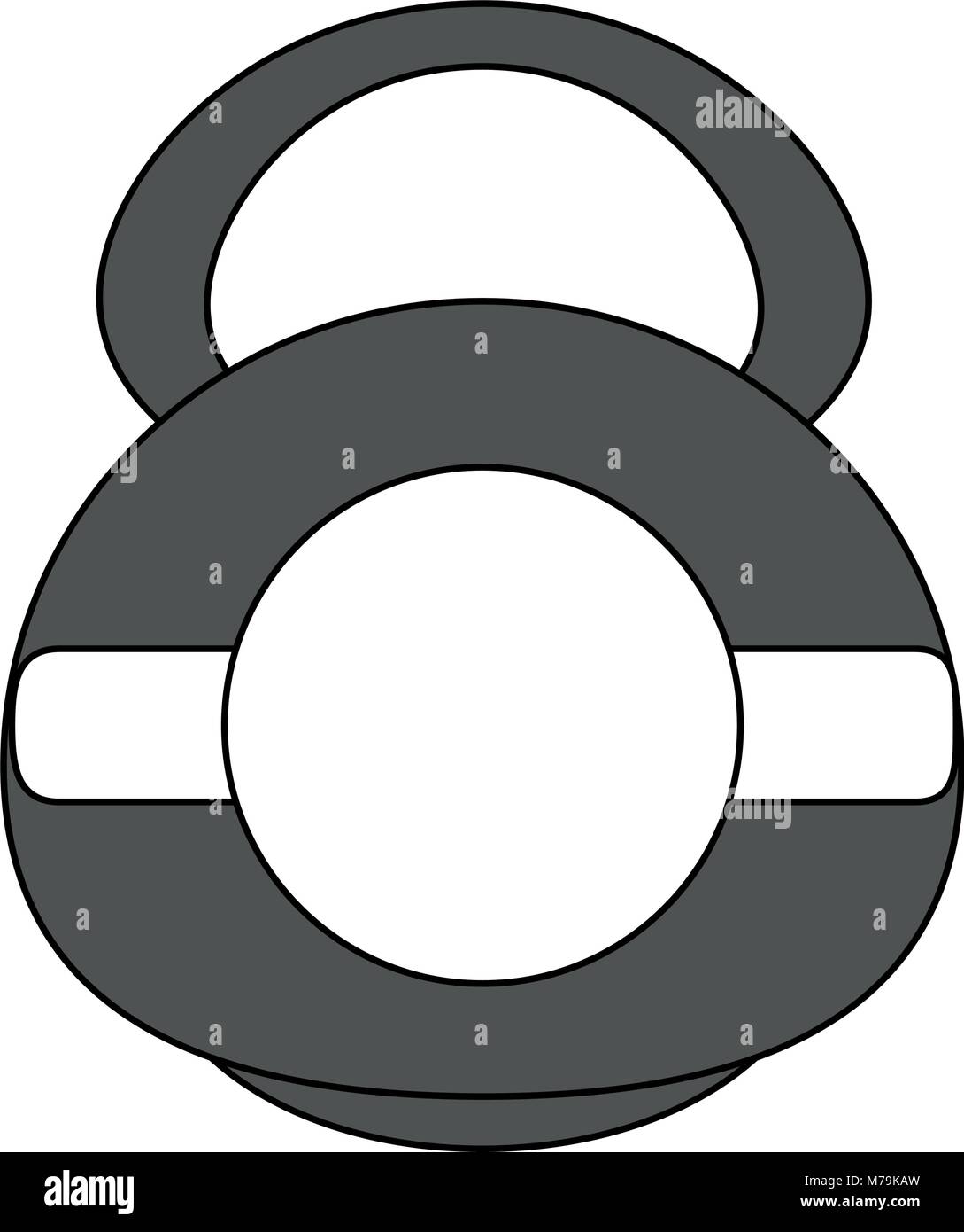 Kettlebell weight symbol vector illustration graphic design Stock ...