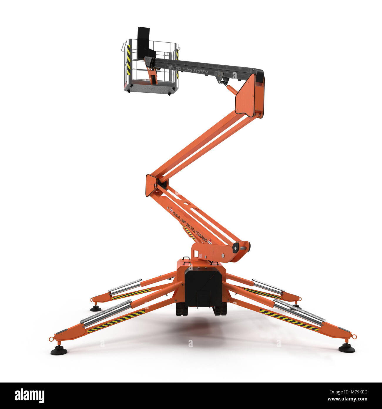 Extended construction crane Cut Out Stock Images & Pictures - Alamy