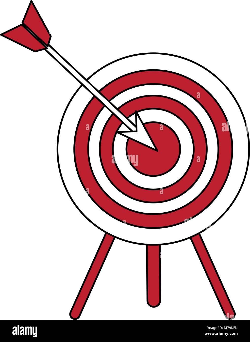Target dartboard symbol vector illustration graphic design Stock Vector ...