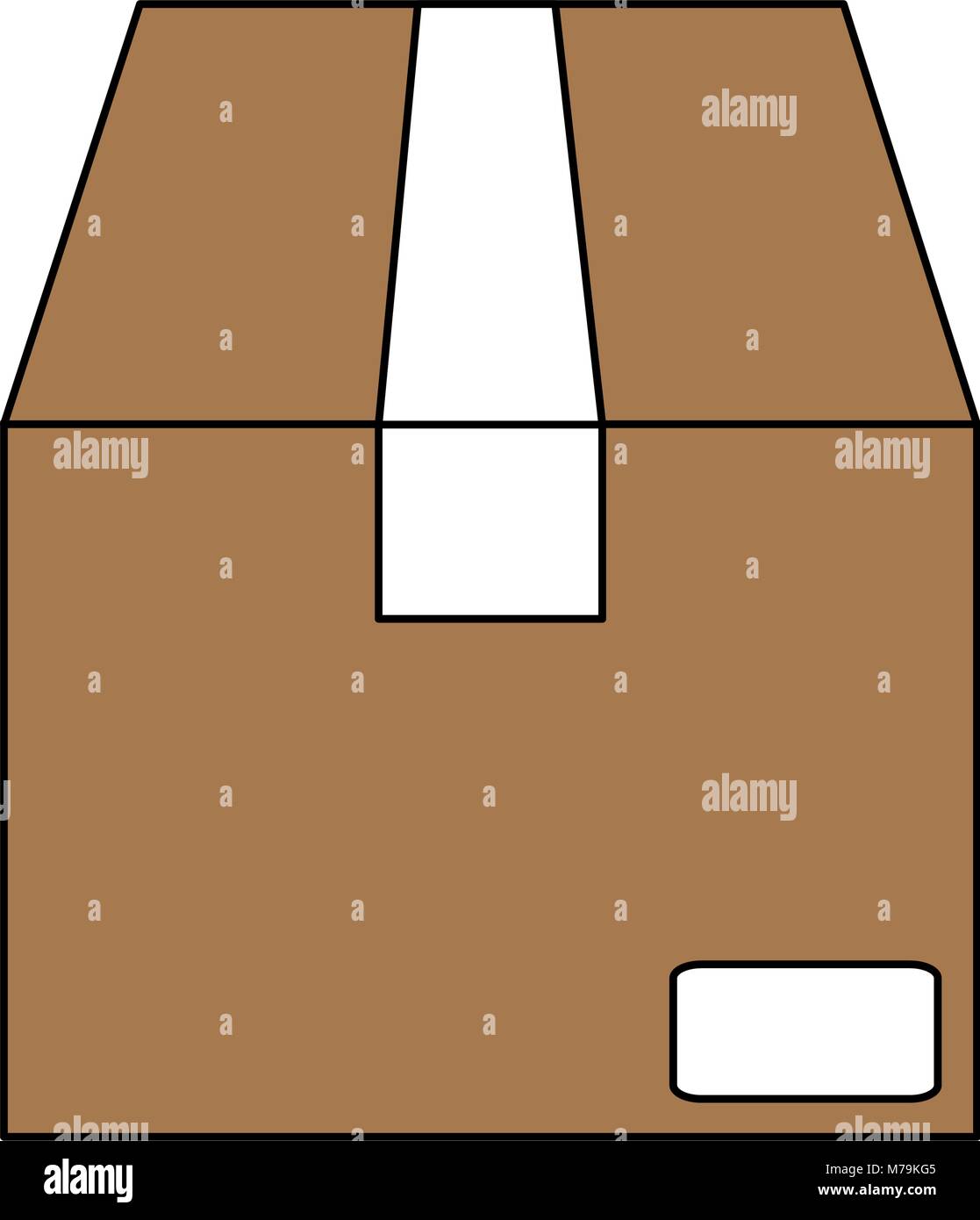 Cardboard box symbol vector illustration graphic design Stock Vector ...