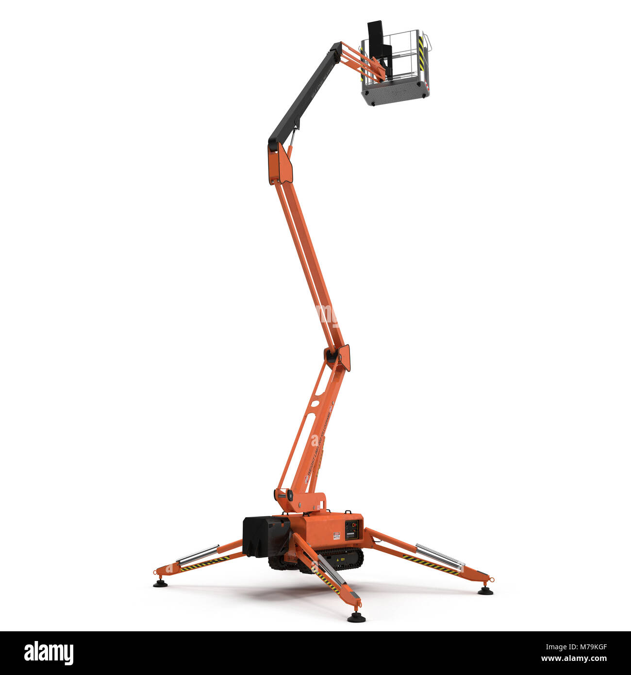 Extended scissor lift Cut Out Stock Images & Pictures - Alamy