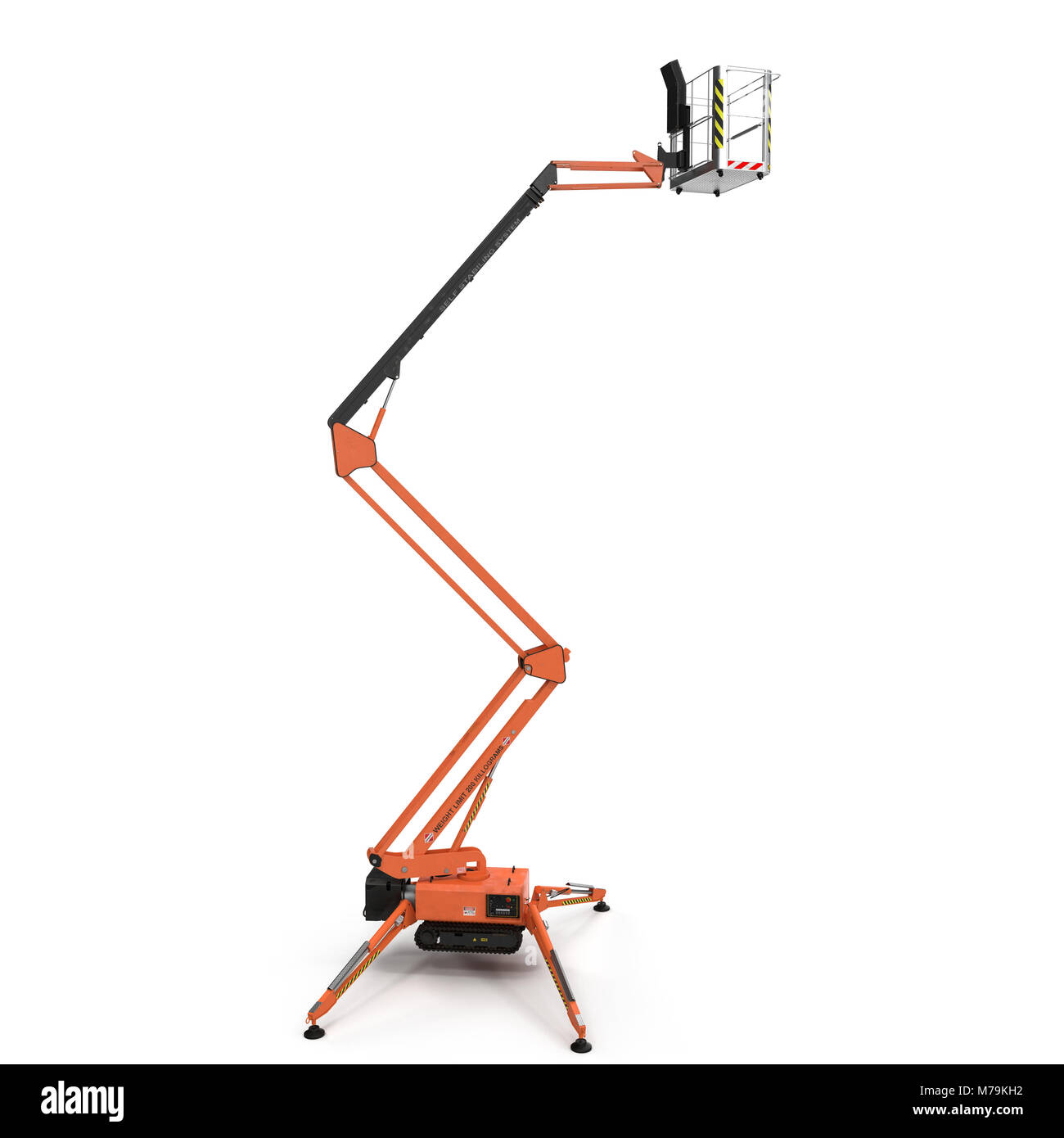 Extended scissor lift Cut Out Stock Images & Pictures - Alamy