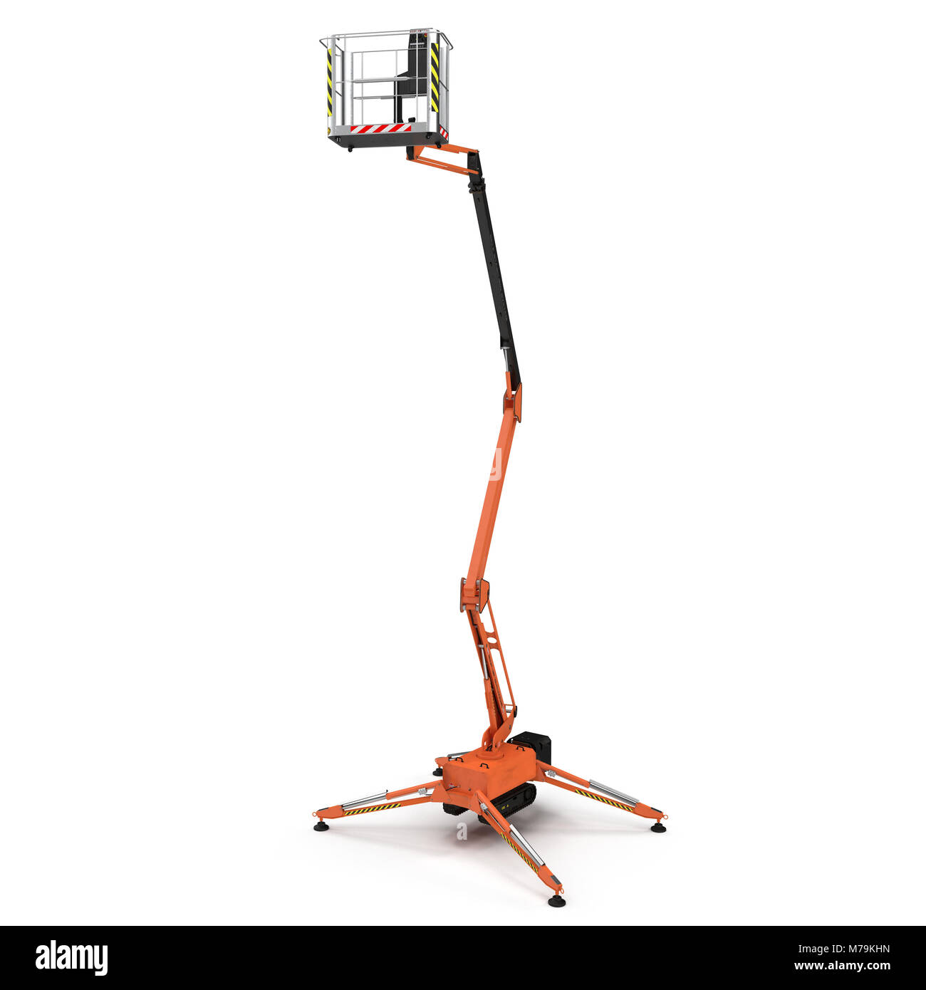 Extended scissor lift Cut Out Stock Images & Pictures - Alamy