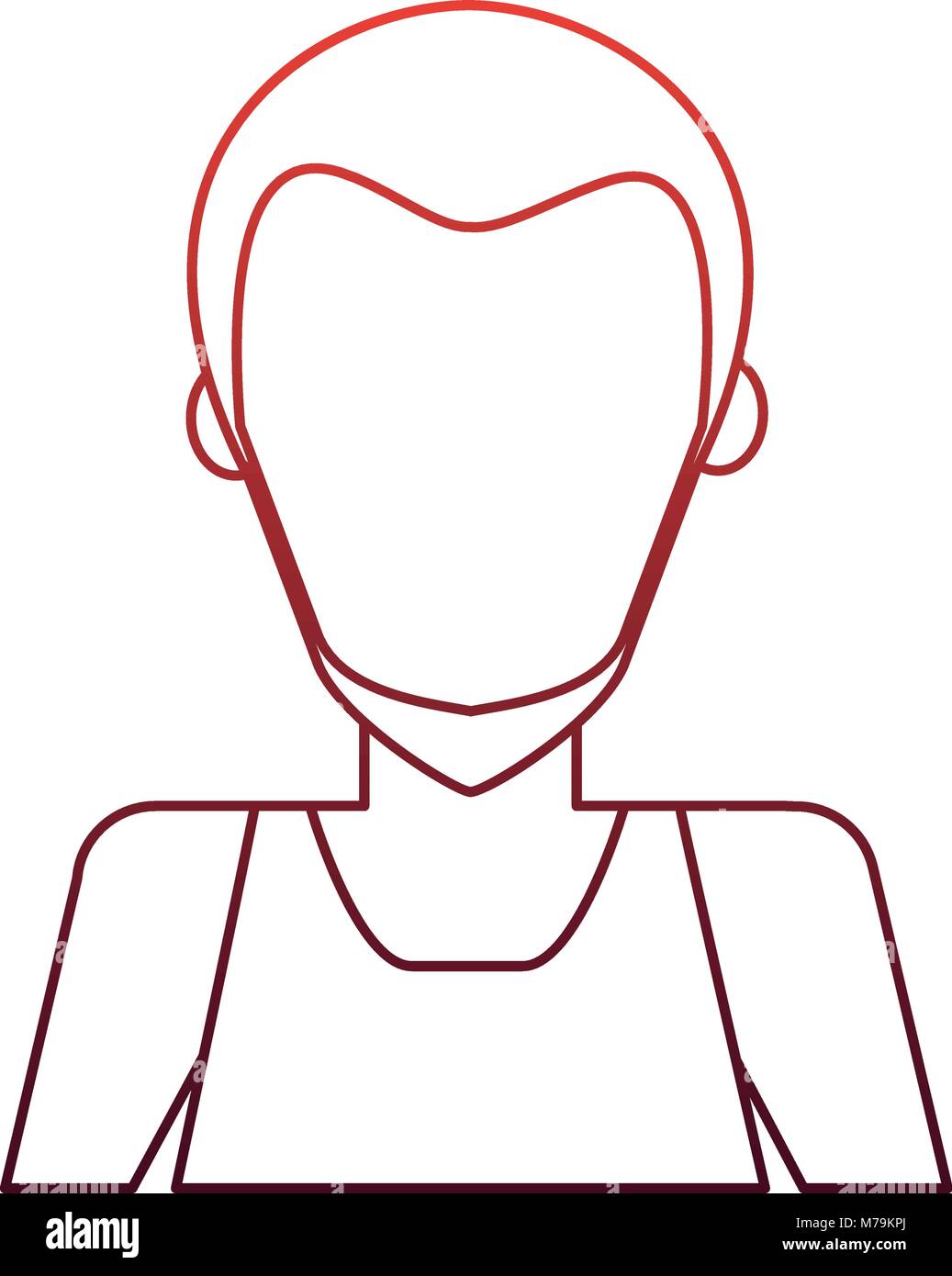 Man faceless avatar vector illustration graphic design Stock Vector ...