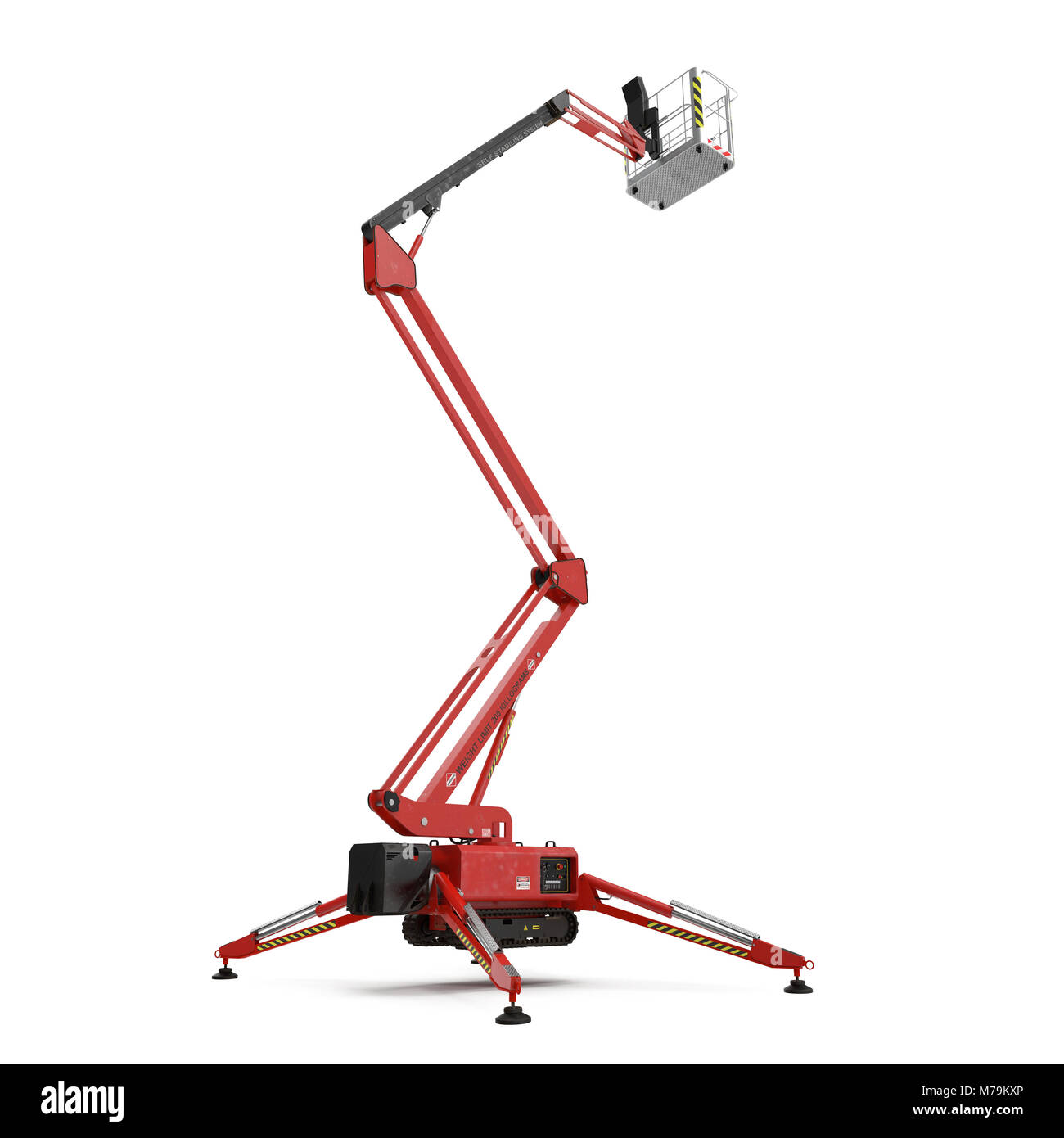 Extended scissor lift Cut Out Stock Images & Pictures - Alamy