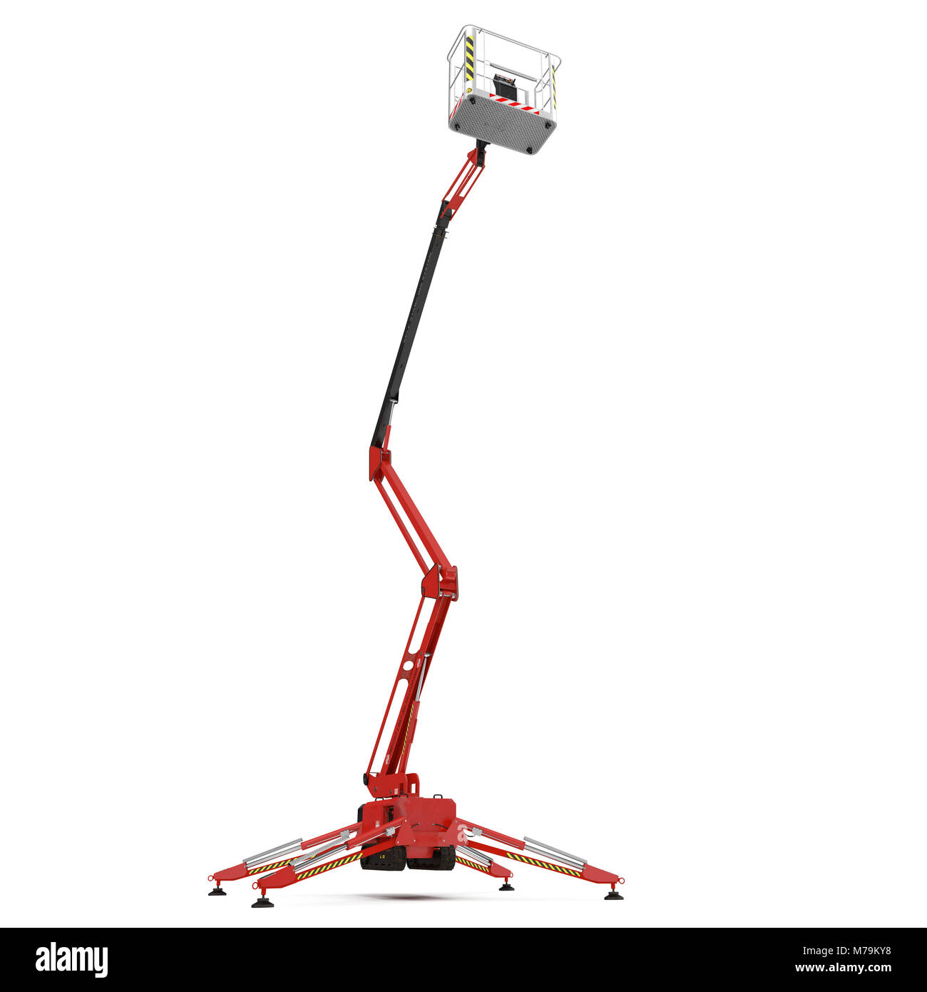 Extended scissor lift Cut Out Stock Images & Pictures - Alamy