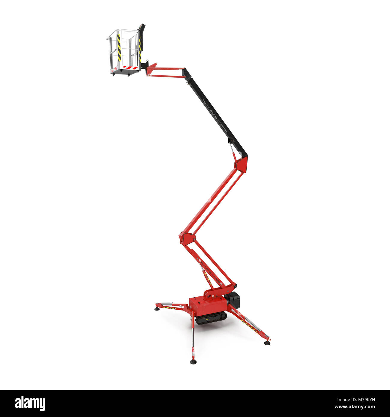 Extended scissor lift Cut Out Stock Images & Pictures - Alamy