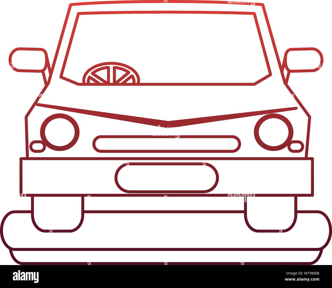 Car vehicle frontview vector illustration graphic design Stock Vector ...