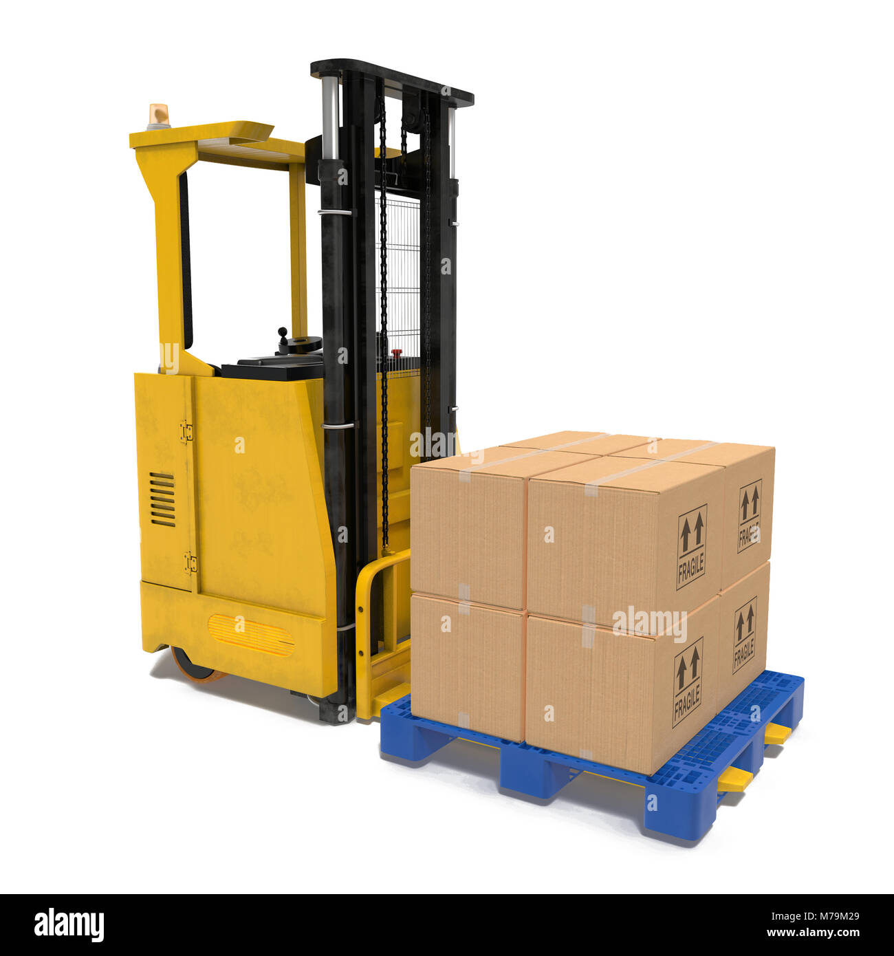 3d render pallet truck hi-res stock photography and images - Alamy