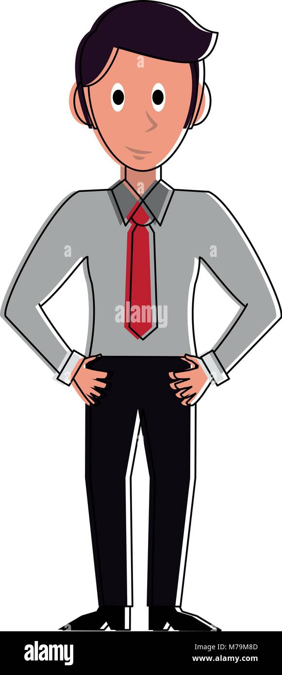 Businessman with suit cartoon vector illustration graphic design Stock ...