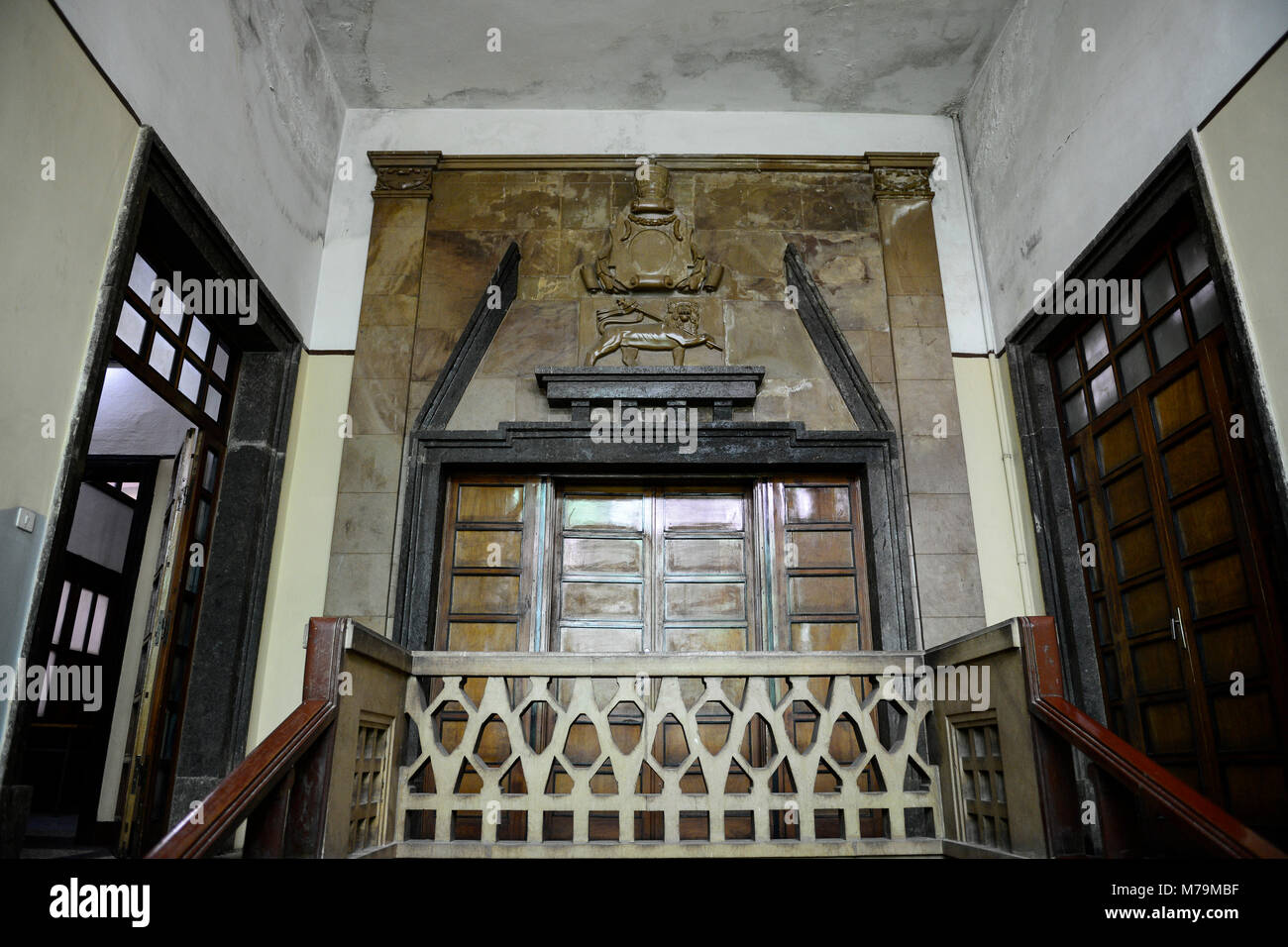 ETHIOPIA , Addis Ababa, , old smaller palace of emperor Haile Selassie ...