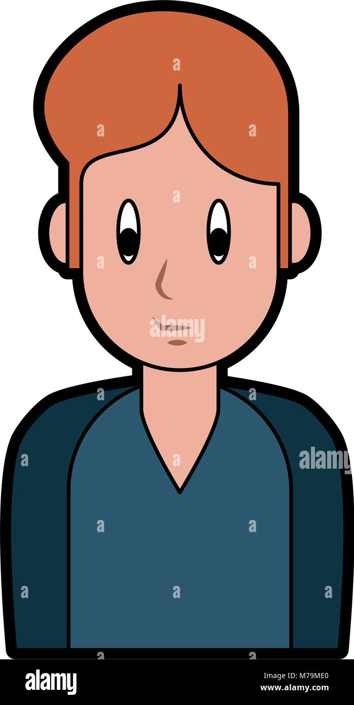 Young man cartoon vector illustration graphic design Stock Vector Image ...